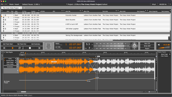 Mastering with HOFA CD-Burn.DDP.Master | HOFA-College Online Campus